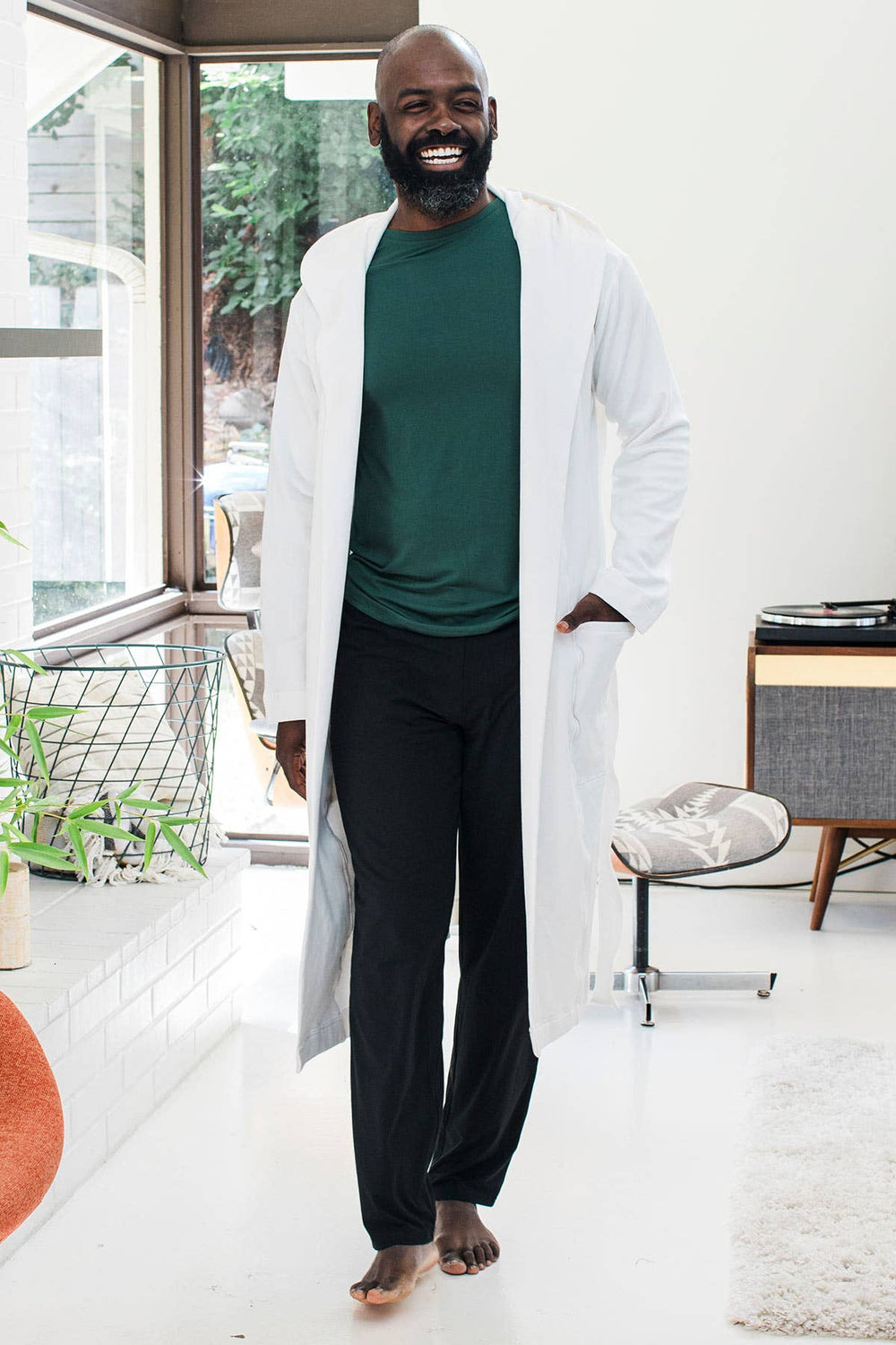 Elliot Bamboo & Cotton Hooded Robe – Beestung Lingerie